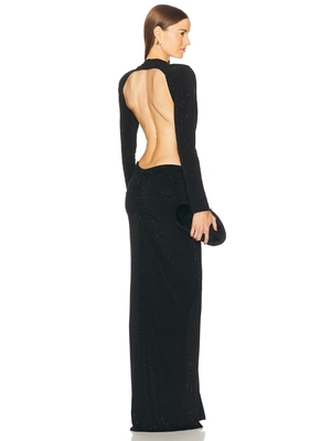 Michael Costello LUCCI 长裙 revolve小众新款 黑色
