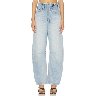 Ksubi CUTOFF HI BARREL 牛仔裤 revolve小众新款 淡蓝色