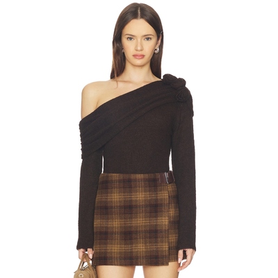 ASTR the Label FENIA 毛衣 巧克力色REVOLVE小众新款