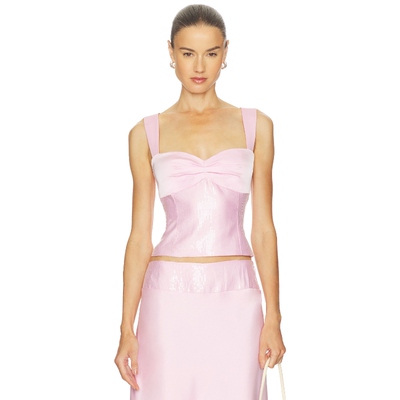 Runaway The Label MEDINA 上装 粉色 y2k辣妹风REVOLVE小众新款