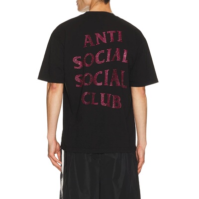 [早秋新品]Anti Social Social Club黑色T恤宽松短袖REVOLVE