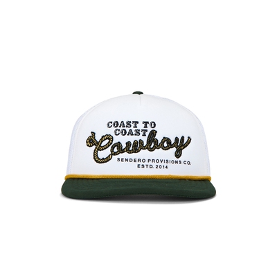 Sendero Provisions Co.白色刺绣弯檐棒球帽复古风早秋REVOLVE