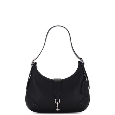 Coach 蔻驰 HAMPTONS 复古流浪包 黑色REVOLVE小众新款