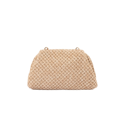 olga berg ANNA 梭织手拿包 26夏季新品 revolve小众新款