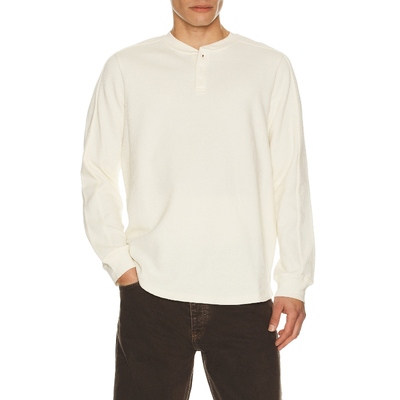 Barefoot Dreams WAFFLE 亨利领 奶油色REVOLVE小众新款