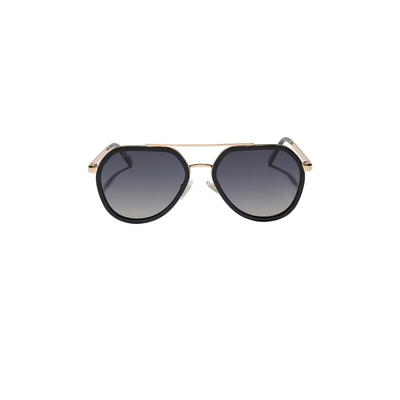 DIFF EYEWEAR黑色太阳眼镜飞行员框型酷飒风墨镜秋冬新品REVOLVE