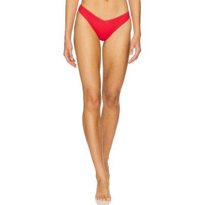 [春季新品]Frankies Bikinis ENZO比基尼泳裤红色辣妹风REVOLVE