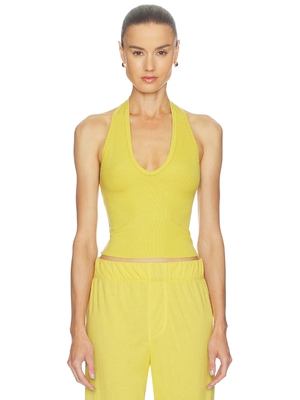Eterne Butter Rib Cropped Halter Top revolve小众新款