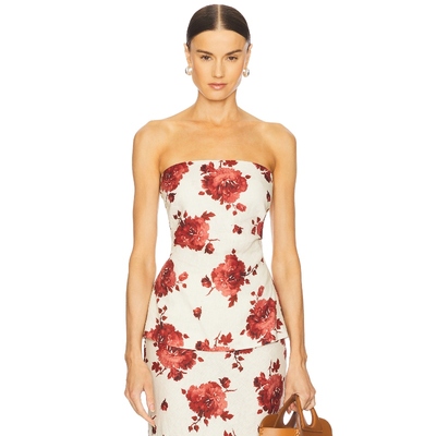 FAITHFULL THE BRAND上装 Beige,RedREVOLVE