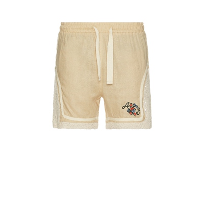 Agua Bendita DRACO 短裤 米色 运动复古风REVOLVE新款
