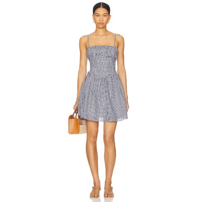 Elodie the Label LEONA 连衣裙 藏青色REVOLVE小众新款