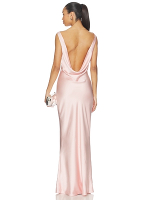 Norma Kamali SLEEVELESS LOW BACK DRAPE 长裙 revolve小众新款