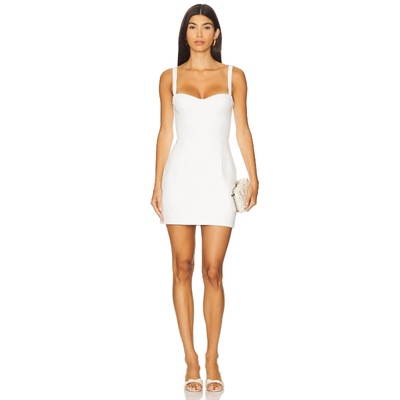 Katie May CLAUDETTE 连衣裙女夏 象牙白REVOLVE小众新款