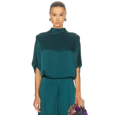 Lapointe SATIN CAPE T恤 青色REVOLVE小众新款