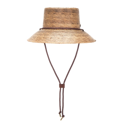 Hemlock Hat Co卡其色挂脖大檐防晒草编宽檐帽度假风早秋REVOLVE