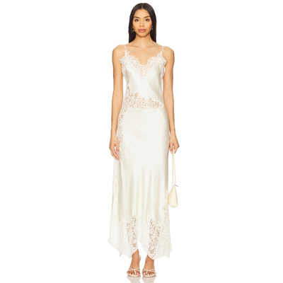 House of Harlow 1960米白色连衣裙短款法式风早秋新品REVOLVE