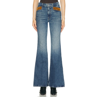 MOTHER POINTY 喇叭口 蓝色REVOLVE小众新款