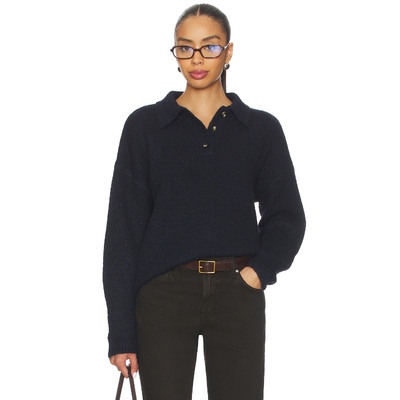 Line & Dot HART POLO针织毛衣 藏青色REVOLVE小众新款冬季保暖