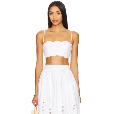 [冬季内搭]Susana Monaco TOP 无袖上装白色辣妹风REVOLVE新款