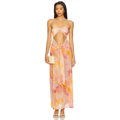 DEVON WINDSOR BERRIE 针织连衣裙保暖Orange,PeachREVOLVE新款