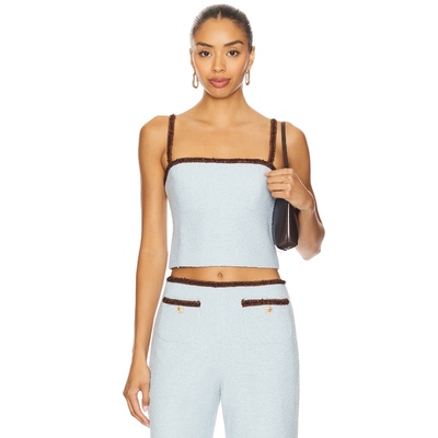 [冬季内搭]Amanda Uprichard WINDSOR 上装Baby BlueREVOLVE小众