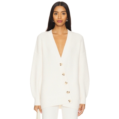 525 EVELYN 前身纽扣羊绒衫 奶油色REVOLVE小众新款