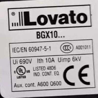 议价BGX1022 Lovato辅助触头头用于BG09 BG12