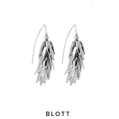 【陈妍希同款】【朱珠同款】BLOTT 金属重工麦穗金银耳环