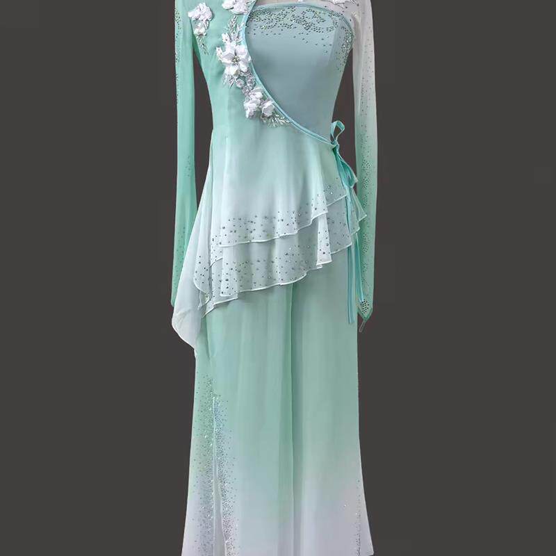 新款古典舞演出服女飘逸现代舞2026新款胶州秧歌服扇子舞蹈服装