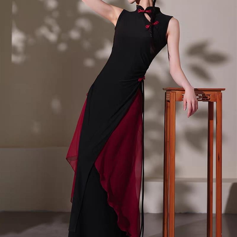 夜上海舞蹈旗袍古典舞多情种演出服中式爵士舞套装女人花表演服装