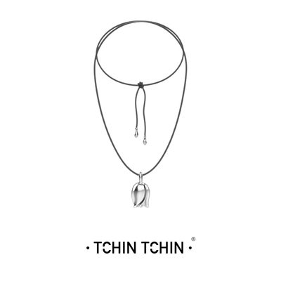 TCHINTCHIN棉绳郁金香吊坠项链