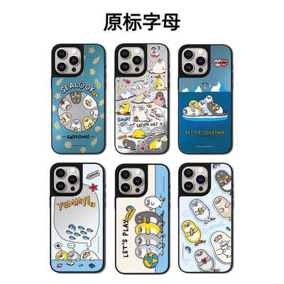 CASETiFiY联名卡通SEALOOK海豹看看17pro适用于iPhone16ProMax苹果15plus手机壳14磁吸13可爱12华强北平替女