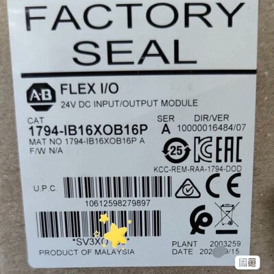 议价Allen-Bradley I/O模块1794-IB16XOB16P1794-IB161794-OB16P