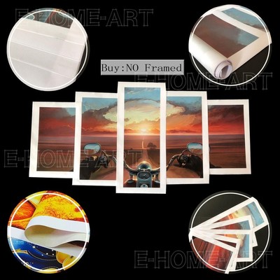 Wall Art Canvas Paintings 5 Piece HD Picture Road Numbers Ro