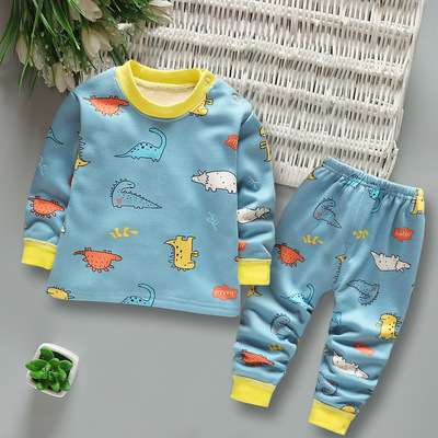 Children's Pajamas Kids Thermal Underwear Set Baby B