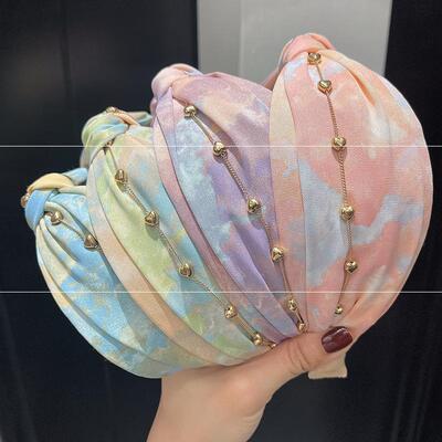 Twist Knotted Boho Stretchy Hair Bands  Cross Turban Plain