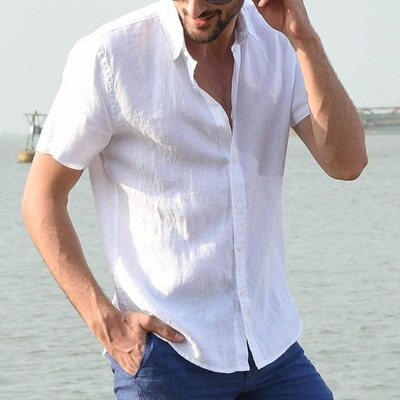 shirts for men casualwear man shirt white shirt 纯色男衬衣