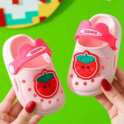 Kids Clogs Baotou Home Baby Slippers Cartoon Infant Non Slip