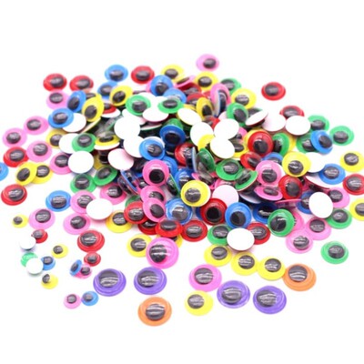 Colorful Self-Adhesive Wiggly Googly Doll Eye Movable跨境专