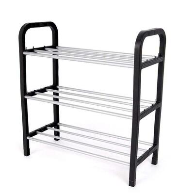 Easy Assembled Light Plastic 3 Tier Shoe Rack Shelf Storage