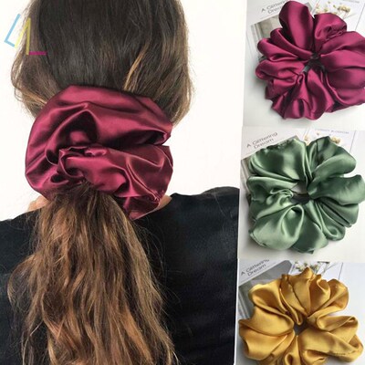 Scrunchies Big Hair Tie Band Scrunchie Women Hair Accessorie