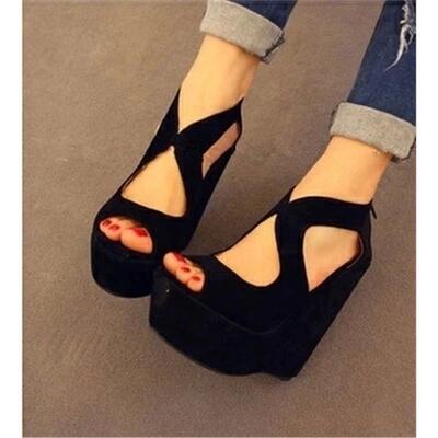 women summer Wedge High heels Platform shoes sandal shoe凉鞋