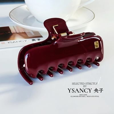 高光泽优质亚克力鲨鱼夹弹簧防脱