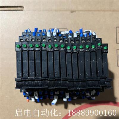 施耐德薄片式继电w器RSL1AB4BD中继+RSLZVA1底