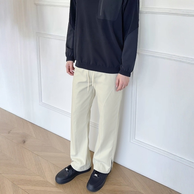 YORKZOOM透气男士直筒休闲裤弯刀裤美式宽松防水防污春夏新款