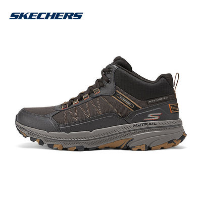 Skechers斯凯奇2025冬男鞋缓震耐磨运动中帮休闲鞋 220759C-BKCC