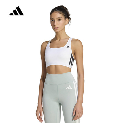 adidas阿迪达斯中强度速干工字背健身26春新款女运动内衣 KA4703