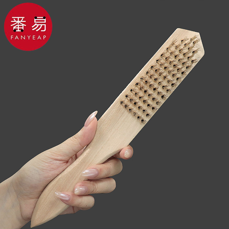 清洁刷/烧烤网A1pn008-钢丝刷带柄烧烤清洁刷子户外露营烤炉刷