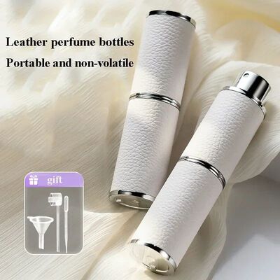 8ml Leather Perfume Atomizer Portable Liquid Cosmetics Conta