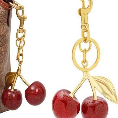 Cherry Keychain High-grade Cherry Bag Pendant Pendant